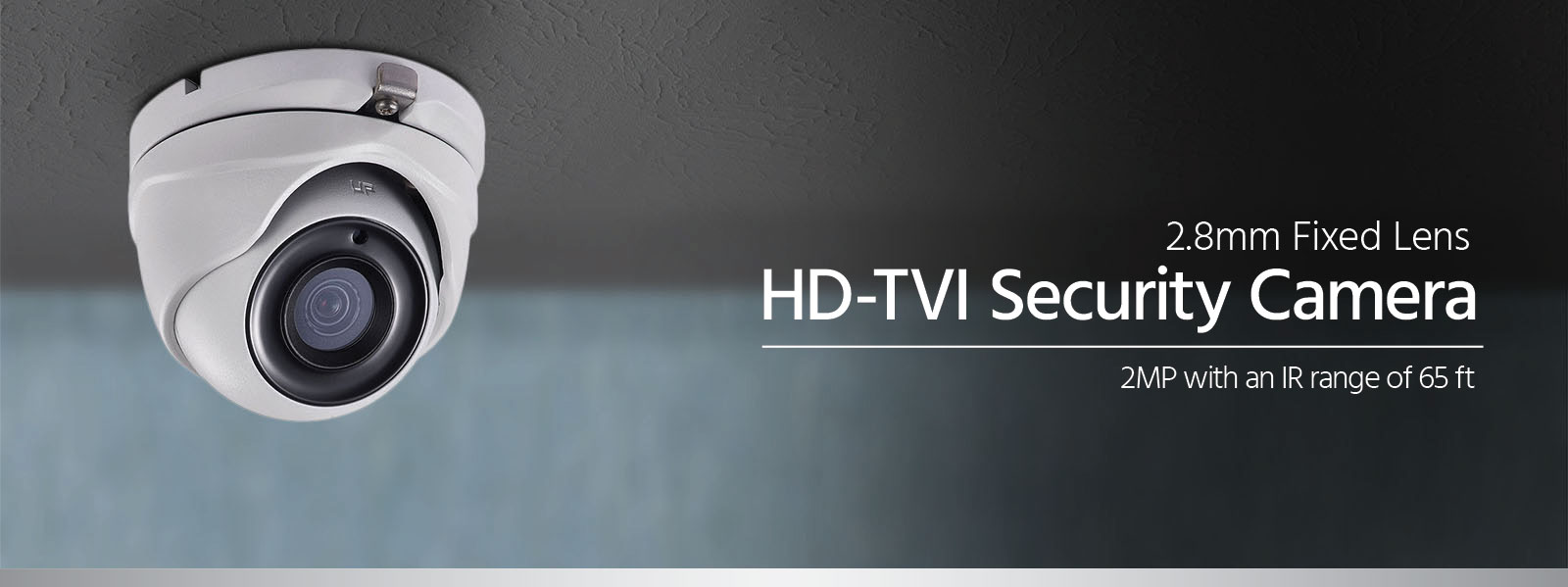 Monoprice 2.1MP HD-TVI Turret Security Camera, 1920x1080P@30fps, 2.8mm ...